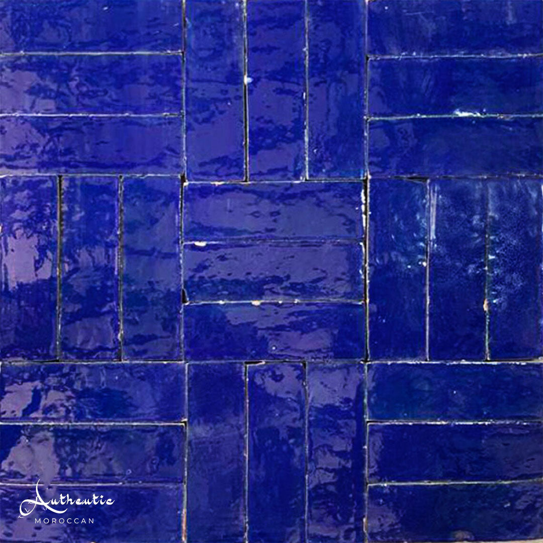 Cobalt Blue Floor Tile Glazed Cobalt Blue Tile | 4 X 4 Inch Glossy