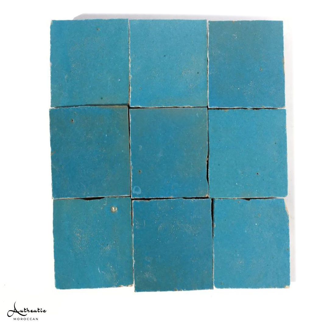 Square Zellige Tiles, BLUE – Authentic Moroccan Ltd