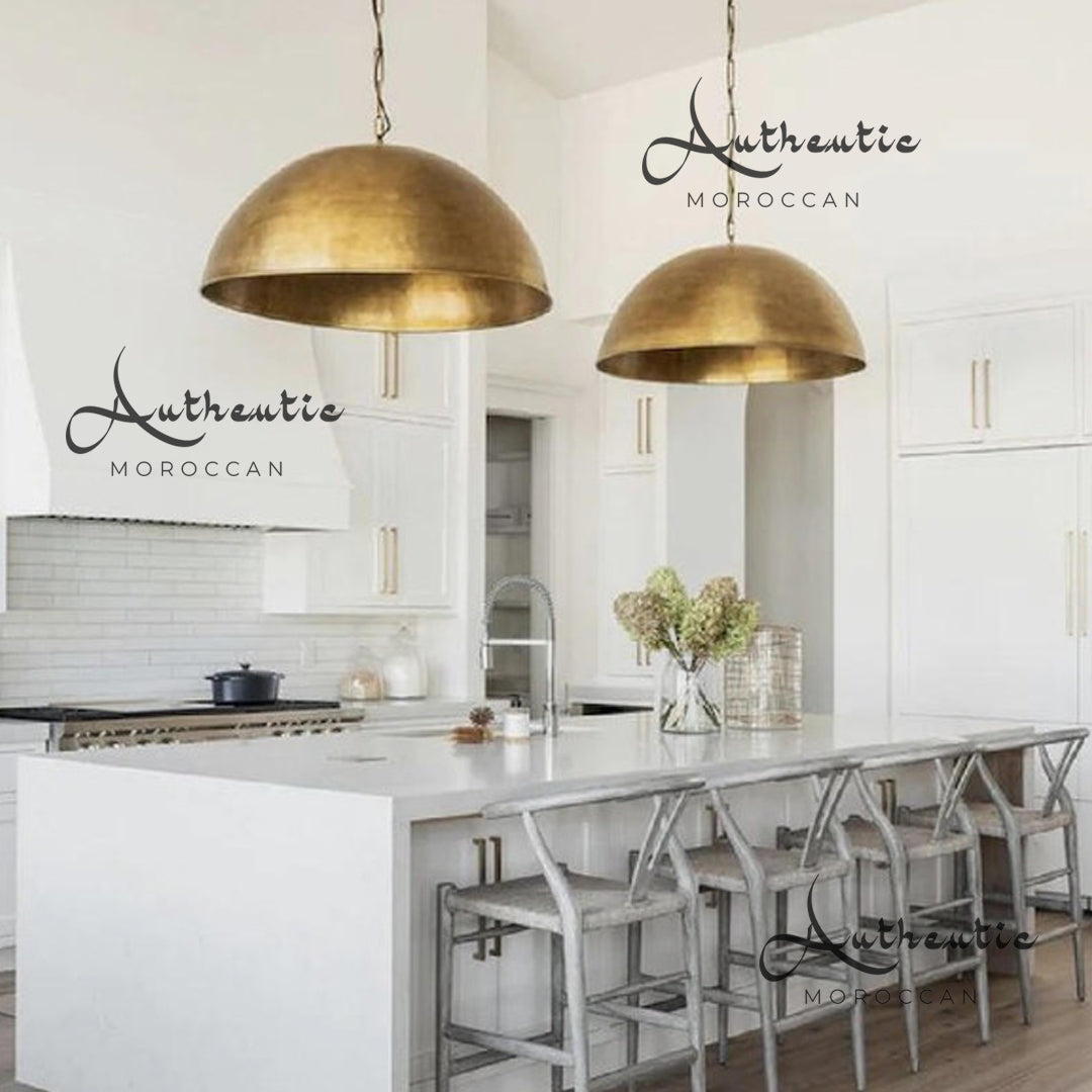 Kitchen Dome Light Modern LED Flush Mount Lighting White Wood Kitchen