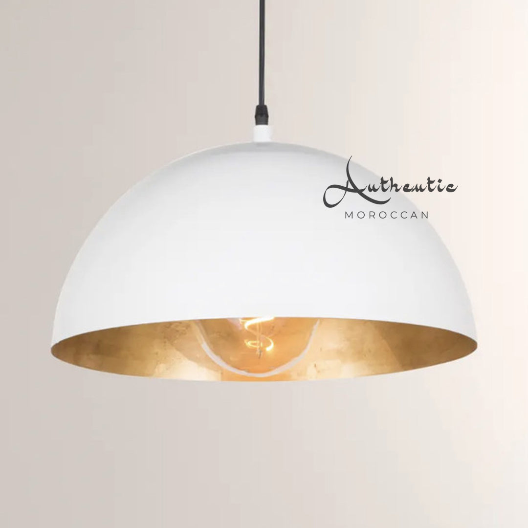 White Dome Interior Light Fittings