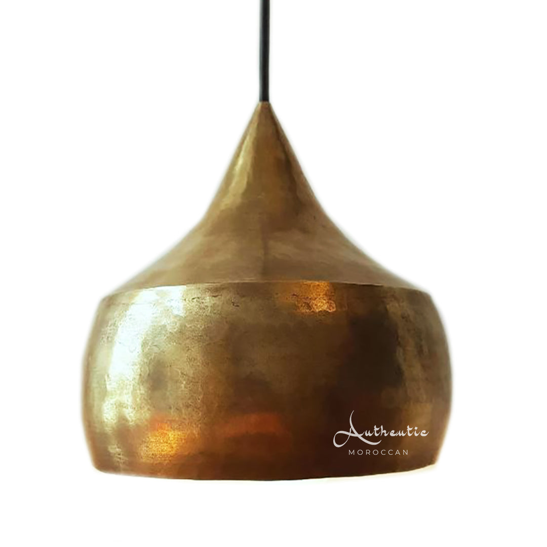 Arabesque Ceiling Light, Antique Gold Brass – Authentic Moroccan Ltd